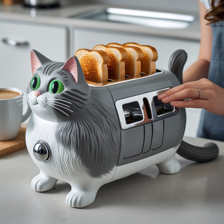 Funny Cat Toaster with Toast Imprints – Add Whimsy to Your Morning ...