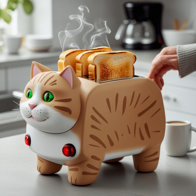 Funny Cat Toaster with Toast Imprints – Add Whimsy to Your Morning ...
