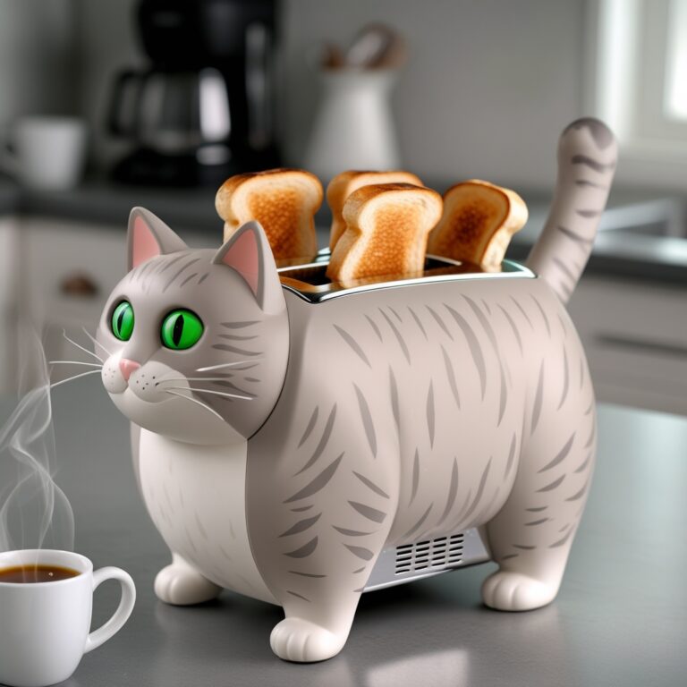 Funny Cat Toaster with Toast Imprints – Add Whimsy to Your Morning ...