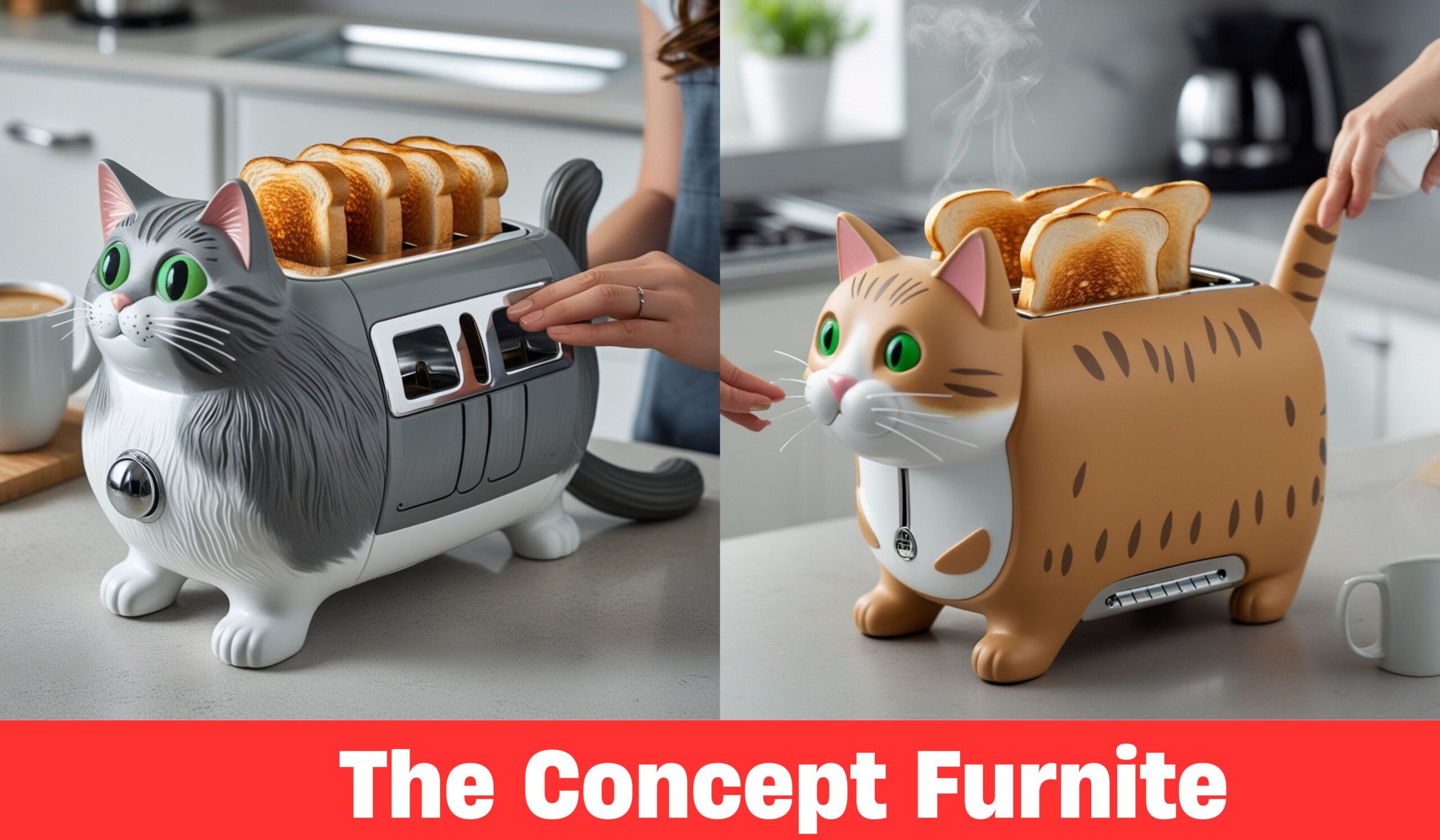 Funny Cat Toaster with Toast Imprints – Add Whimsy to Your Morning ...
