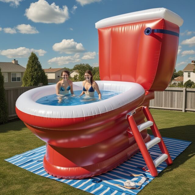 Giant Inflatable Toilet Pools: The Ultimate Party Conversation Starter ...