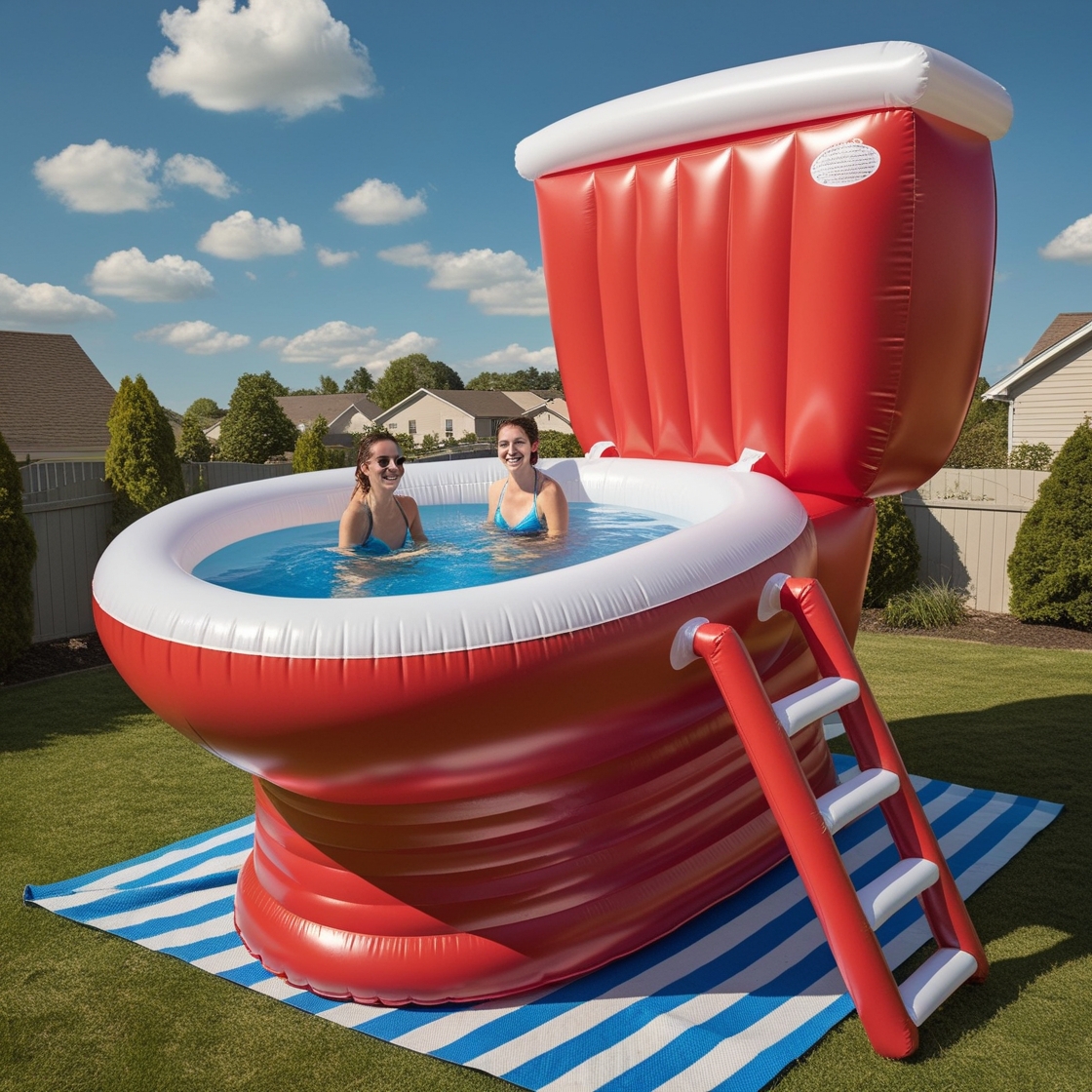 Giant Inflatable Toilet Pools: The Ultimate Party Conversation Starter ...