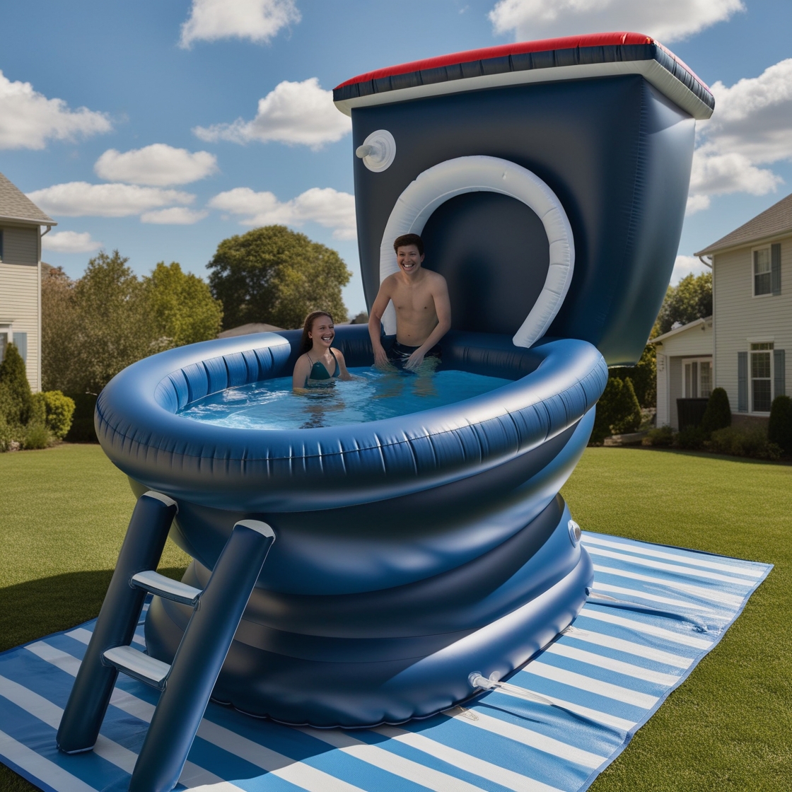 Giant Inflatable Toilet Pools: The Ultimate Party Conversation Starter ...