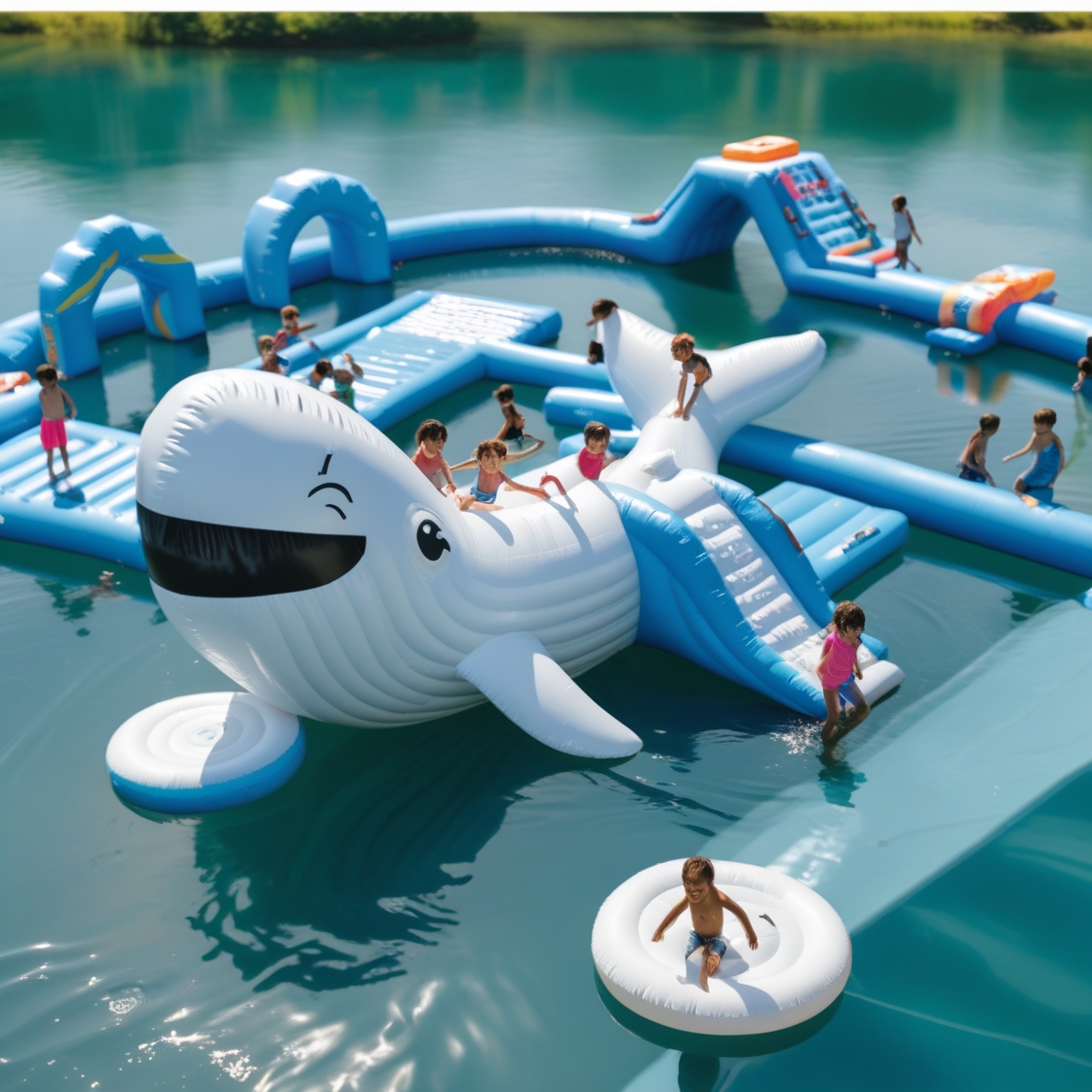 Inflatable Floating Water Park: The Ultimate Summer Adventure on Water ...