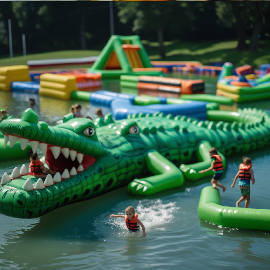 Inflatable Floating Water Park: The Ultimate Summer Adventure on Water ...