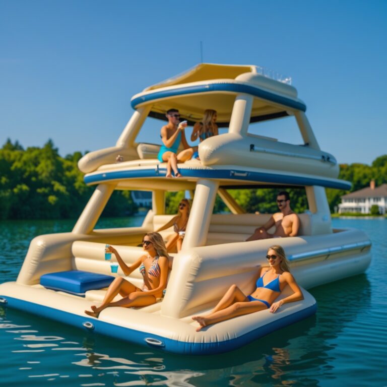 Inflatable Yacht Lake Floats: Luxury Relaxation on the Water - Novel ...
