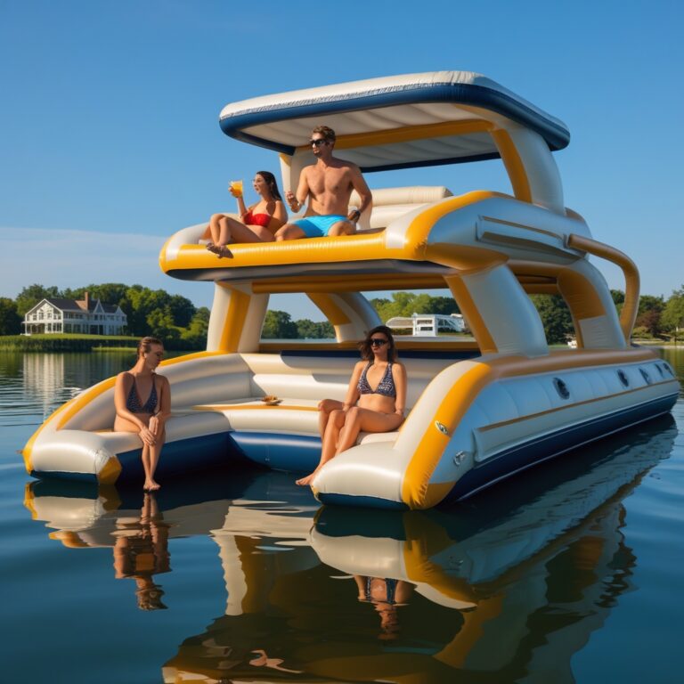 Inflatable Yacht Lake Floats: Luxury Relaxation on the Water - Novel ...