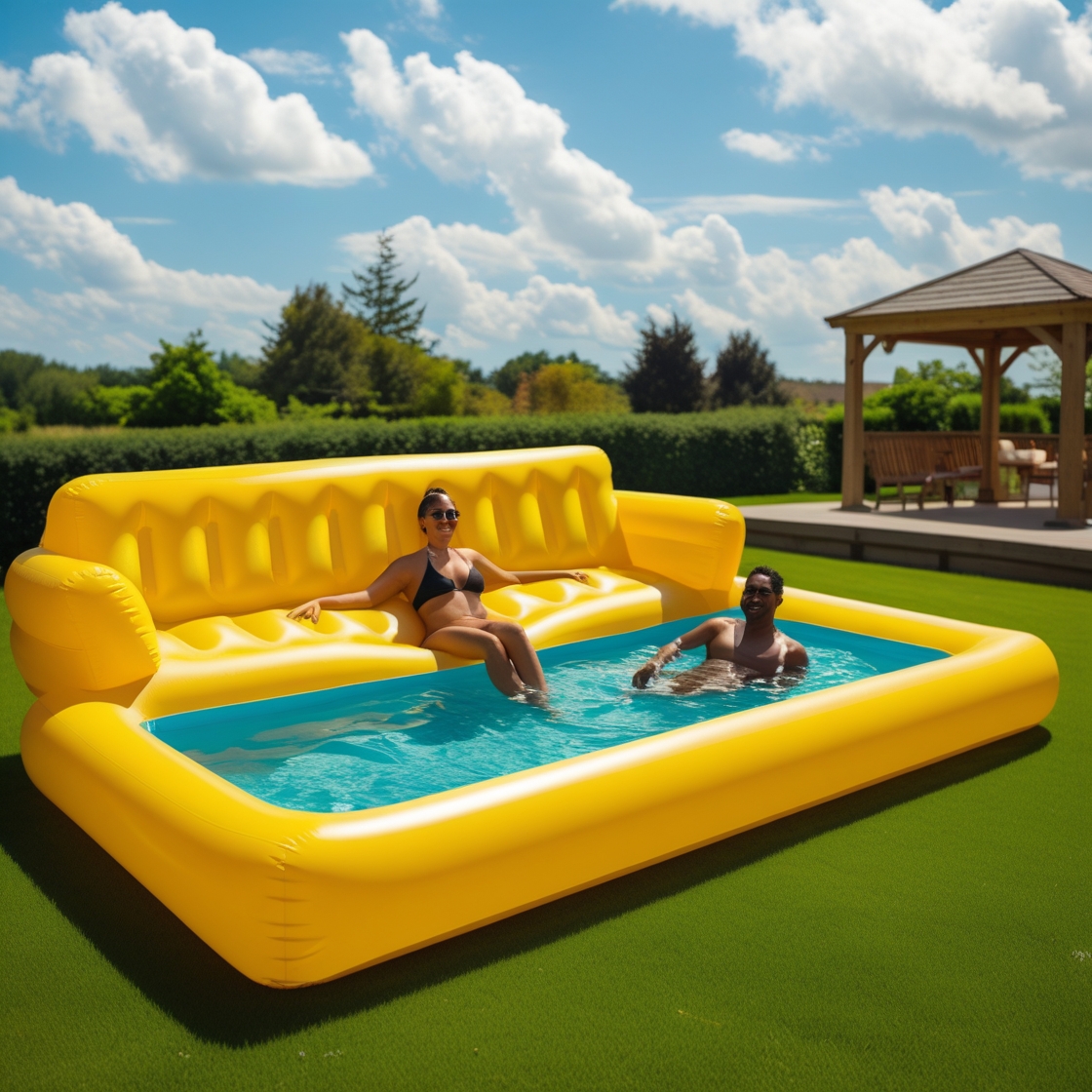 Inflatable Sofa Pools: The Ultimate Way to Relax This Summer - Novel Designs
