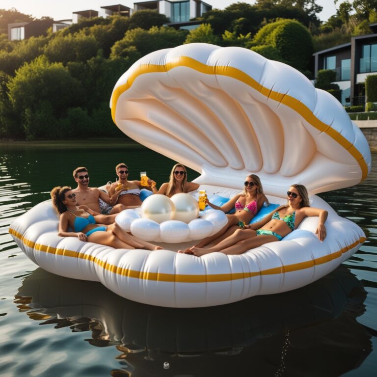 Turn Heads on the Water with Giant Inflatable Clam Lake Floats: A Must ...