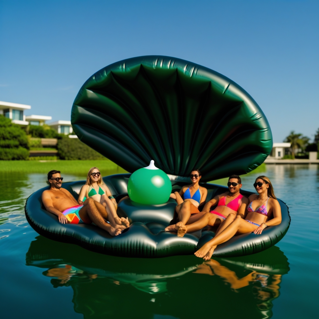 Turn Heads on the Water with Giant Inflatable Clam Lake Floats: A Must-Have This Summer - Novel ...
