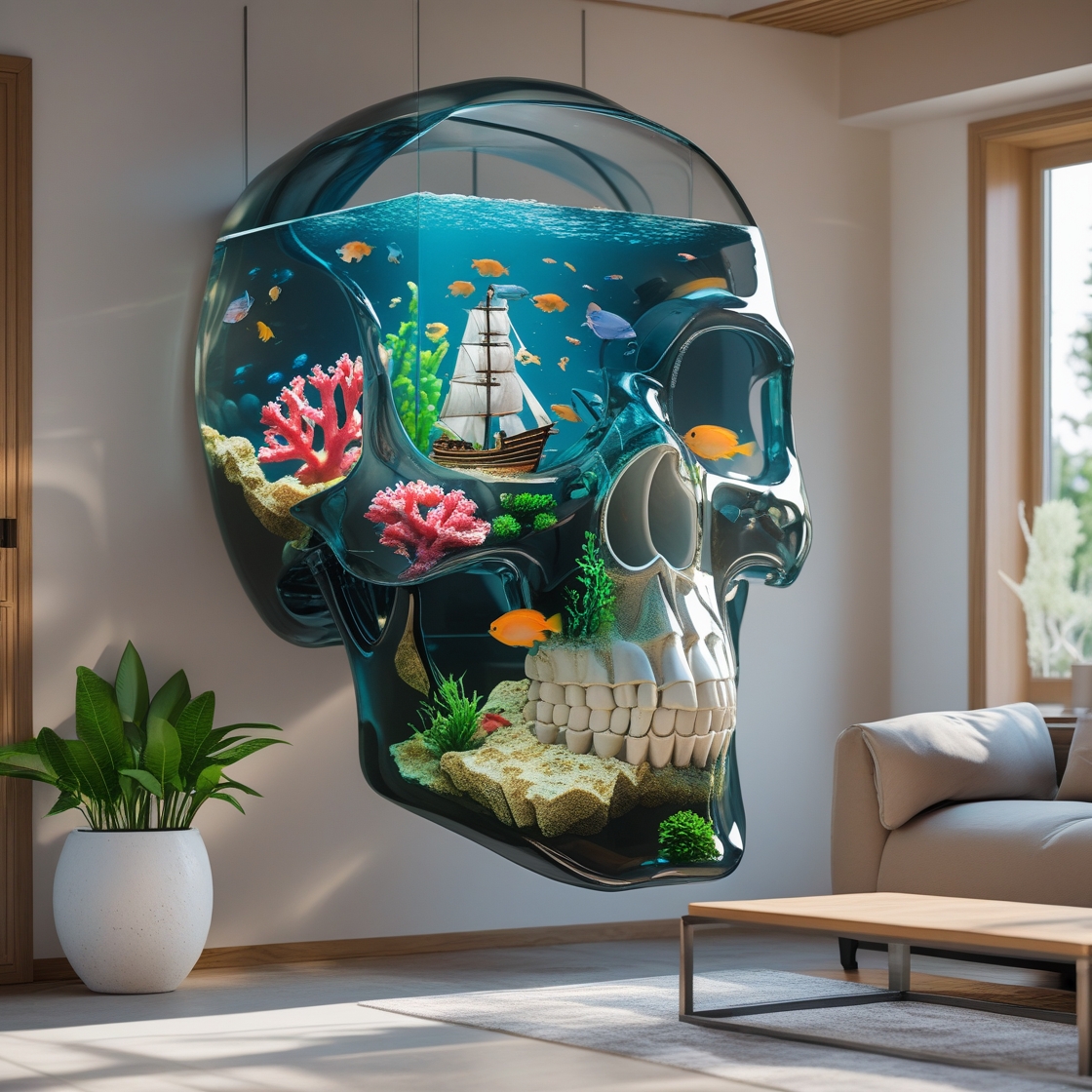 Skull Aquariums: The Ultimate Statement Piece for Horror and Fish ...