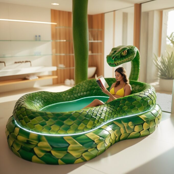 Stunning Snake Bathtubs: Bold Bathroom Designs That Make a Statement ...