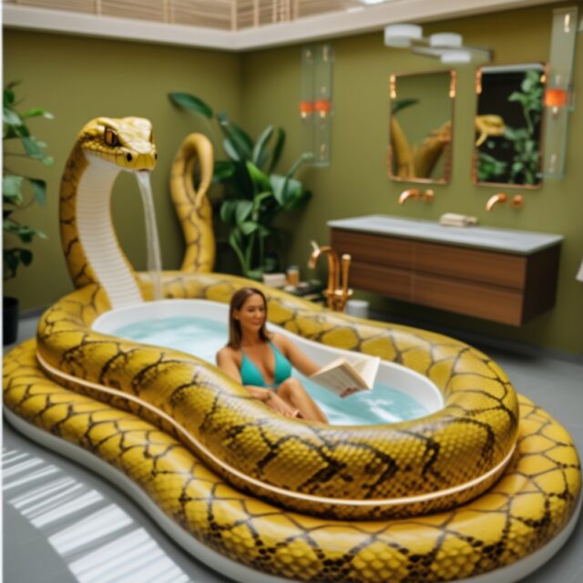 Stunning Snake Bathtubs: Bold Bathroom Designs That Make a Statement ...