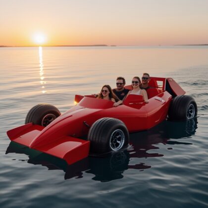 Giant Formula One Floating Lounge: The Ultimate Pool Party Upgrade ...