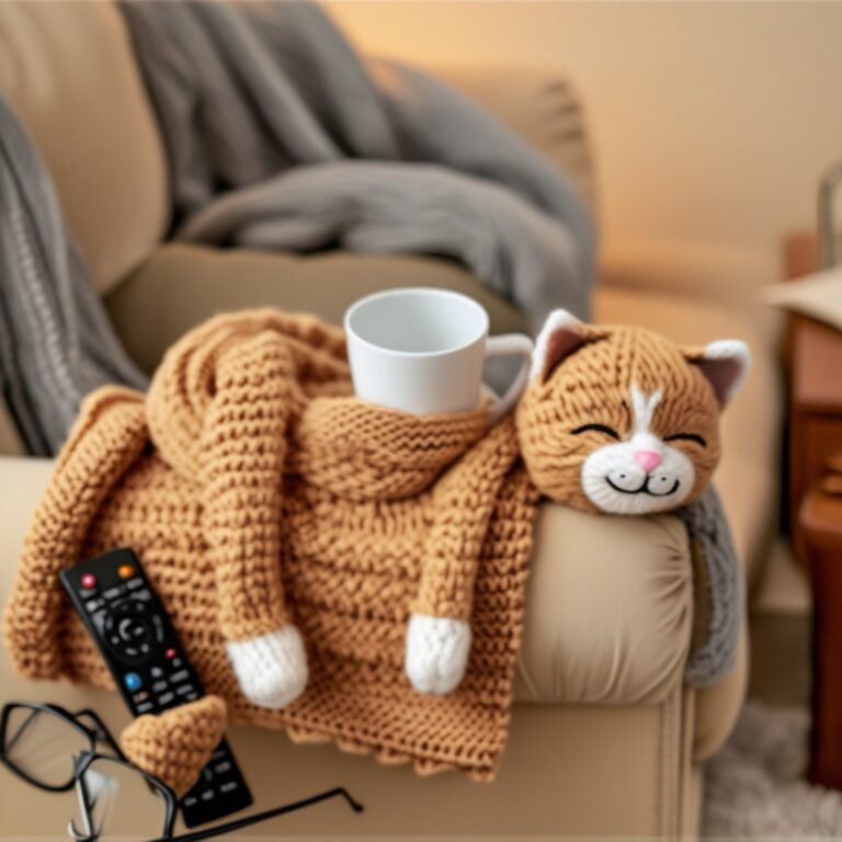 Handmade Cat Sofa Organizer: Stylish Storage with a Feline Touch ...