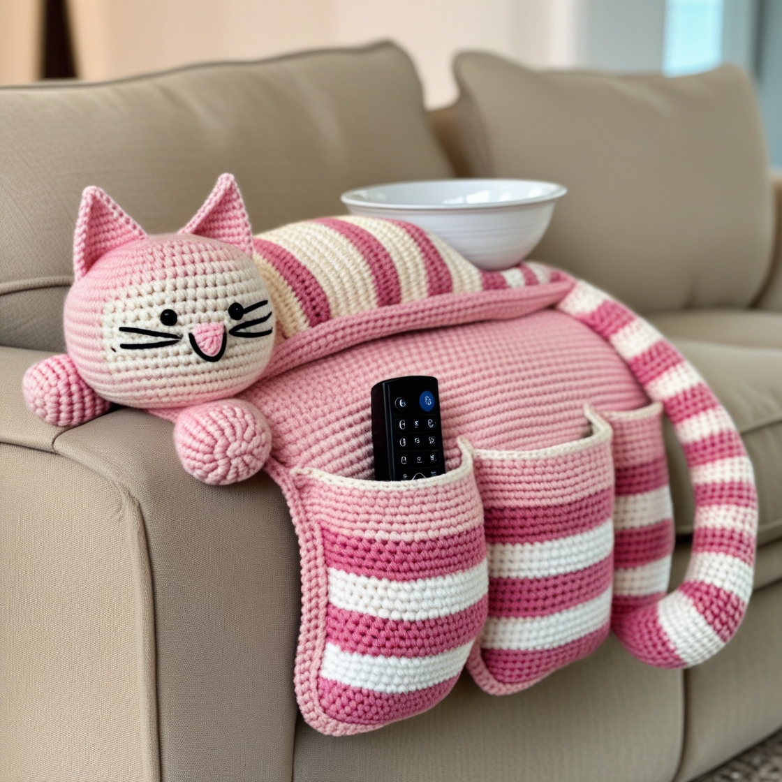 Handmade Cat Sofa Organizer: Stylish Storage with a Feline Touch ...