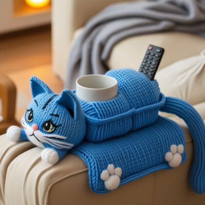 Handmade Cat Sofa Organizer: Stylish Storage with a Feline Touch ...