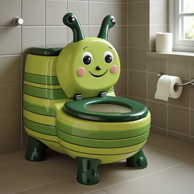 Insect Themed Toilet: A Fun and Unique Bathroom Design Idea - Novel Designs