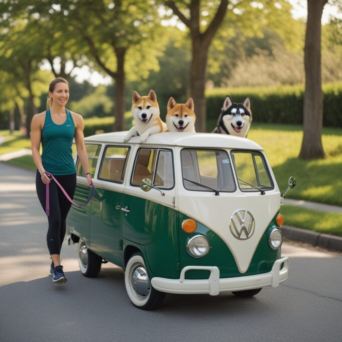 Mini VW Van Dog Stroller: The Cutest Ride for Your Furry Friend - Novel ...
