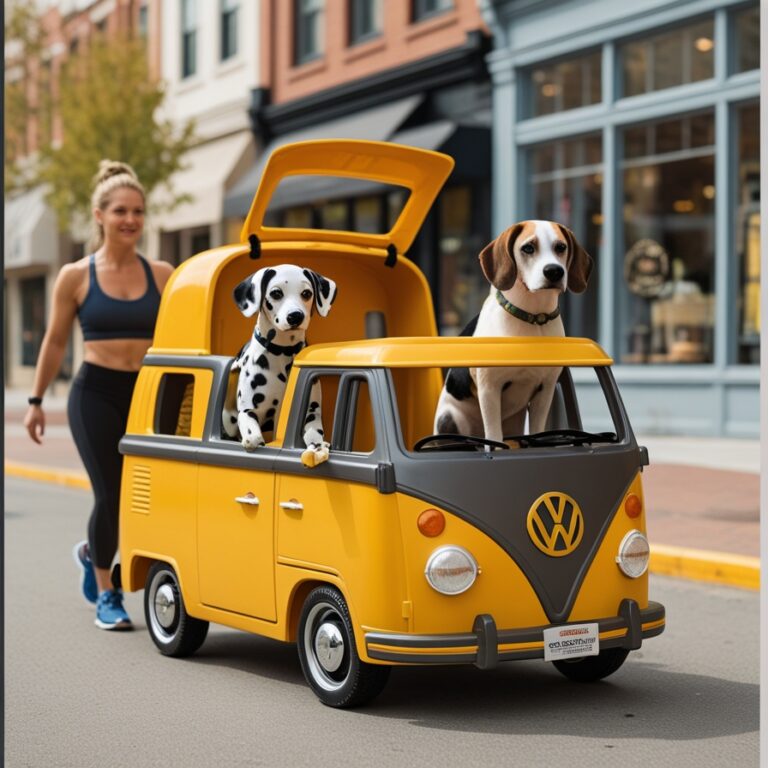 Mini VW Van Dog Stroller: The Cutest Ride for Your Furry Friend - Novel ...