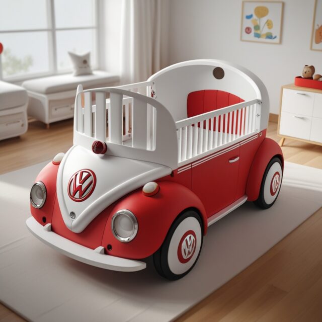 VW Beetle Baby Crib: A Retro-Inspired Sleeping Space for Your Little ...