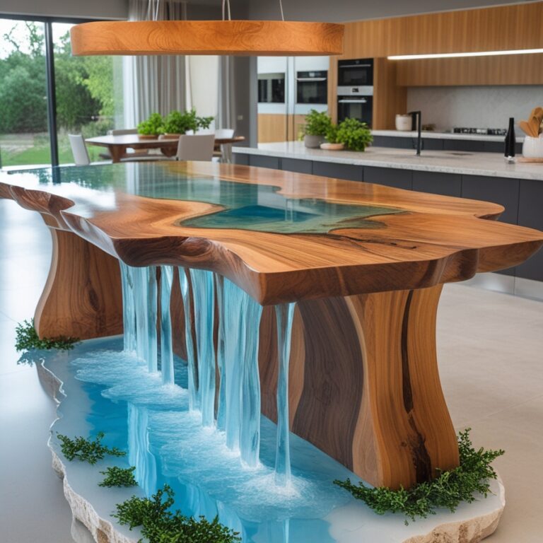 Waterfall Wood Table: A Stunning Statement Piece for Modern Interiors ...