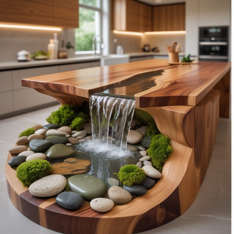 Waterfall Wood Table: A Stunning Statement Piece for Modern Interiors ...
