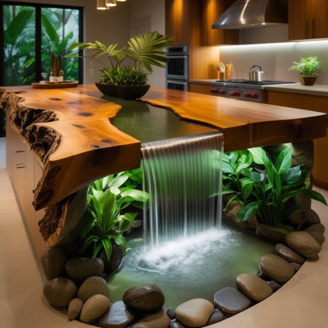 Waterfall Wood Table: A Stunning Statement Piece for Modern Interiors ...